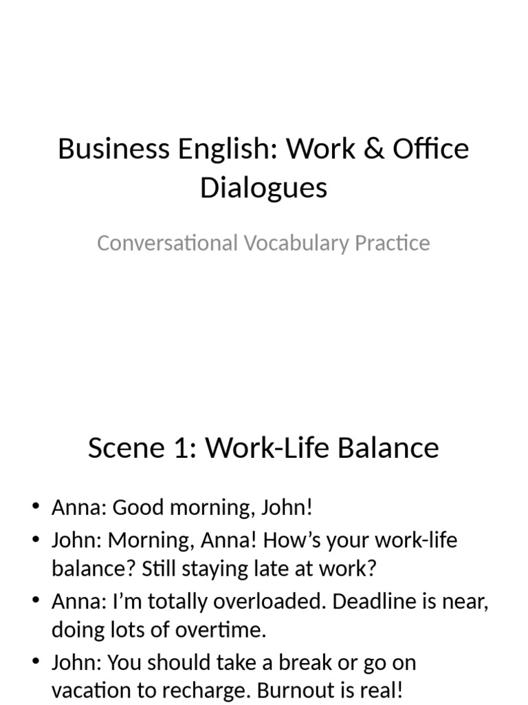 Business English Lesson | PDF