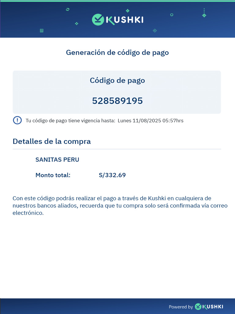 Código de Pago Sanitas Perú 2025 | PDF