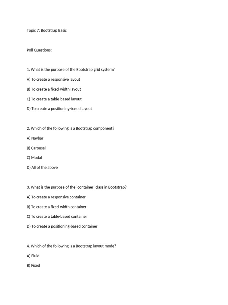 Understanding Bootstrap Components | PDF