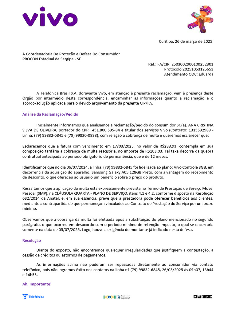 Carta Resposta | PDF