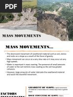 Classification of Mass Movement Types | PDF