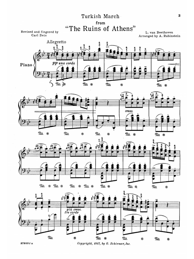 Beethoven Rubinstein Turkish March | PDF