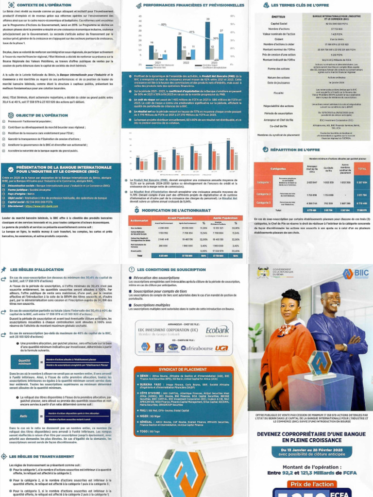Plaquette de Presentation - Opv Biic | PDF