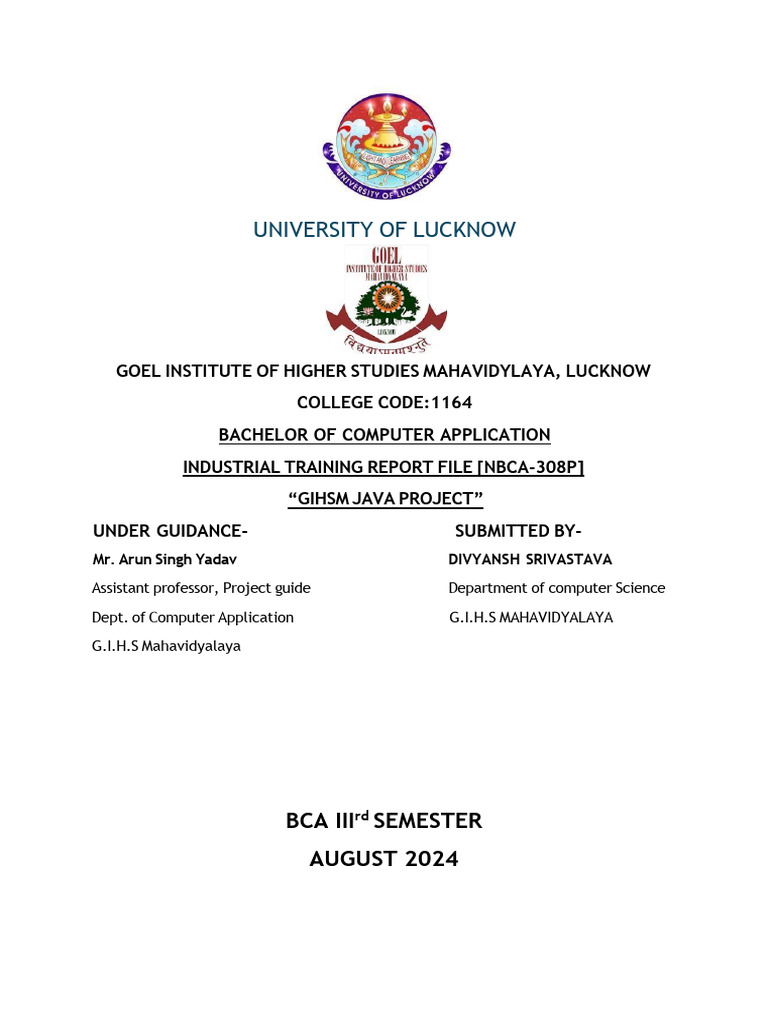 Summer - Training - File by Divyansh Srivastava | PDF | Area | Method (Computer Programming)