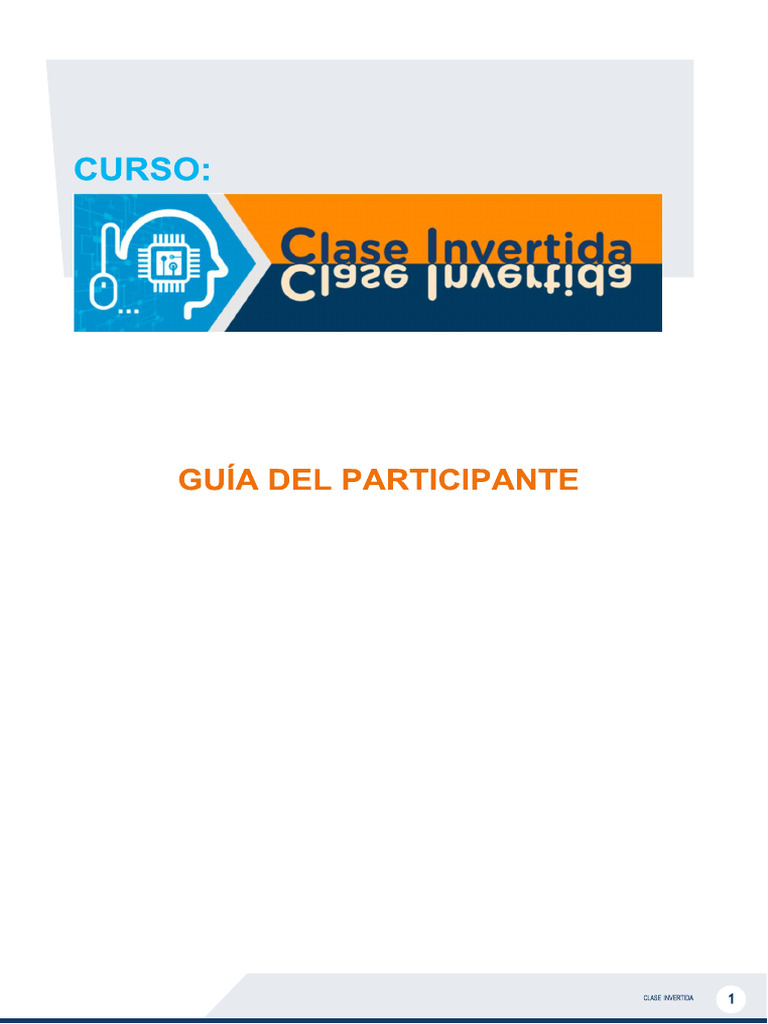 Guía del Curso de Clase Invertida | PDF | Plan de estudios | Enseñando