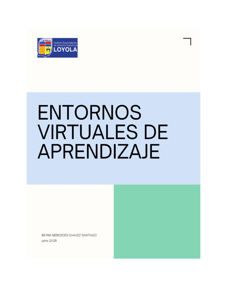Ensayo - Entornos Virtuales de Aprendizaje - BEYRA CHAVEZ | PDF ...