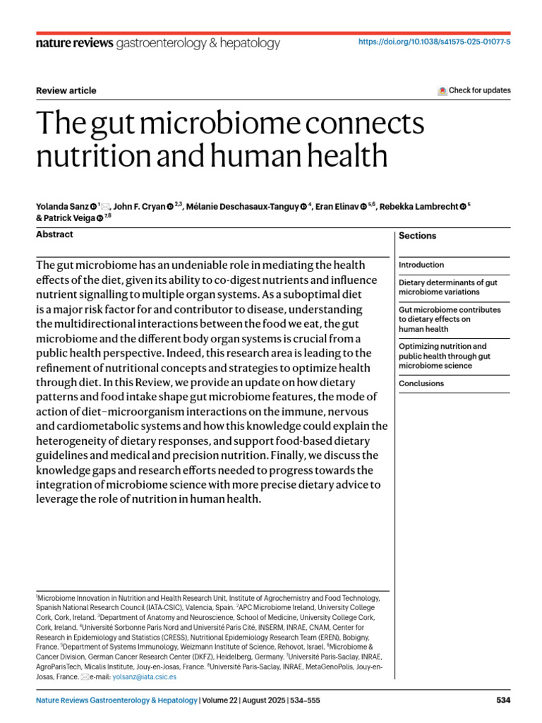 Gut Microbiome and Dietary Impact | PDF | Diet (Nutrition) | Diet ...