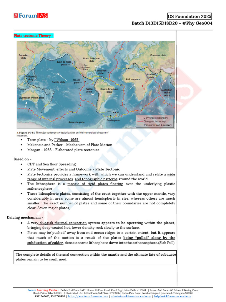 Phy Geo 04 D13D15D18D20 Plate Tectonic | PDF | Plate Tectonics ...