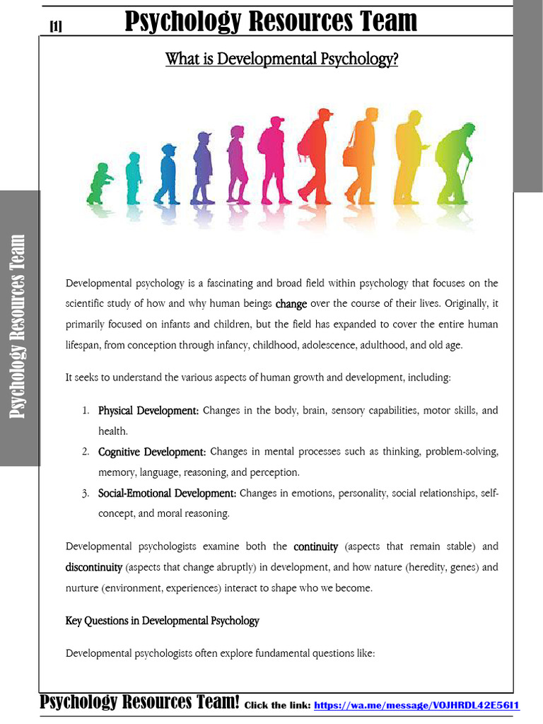 What Is Developmental Psychology | PDF | Developmental Psychology ...