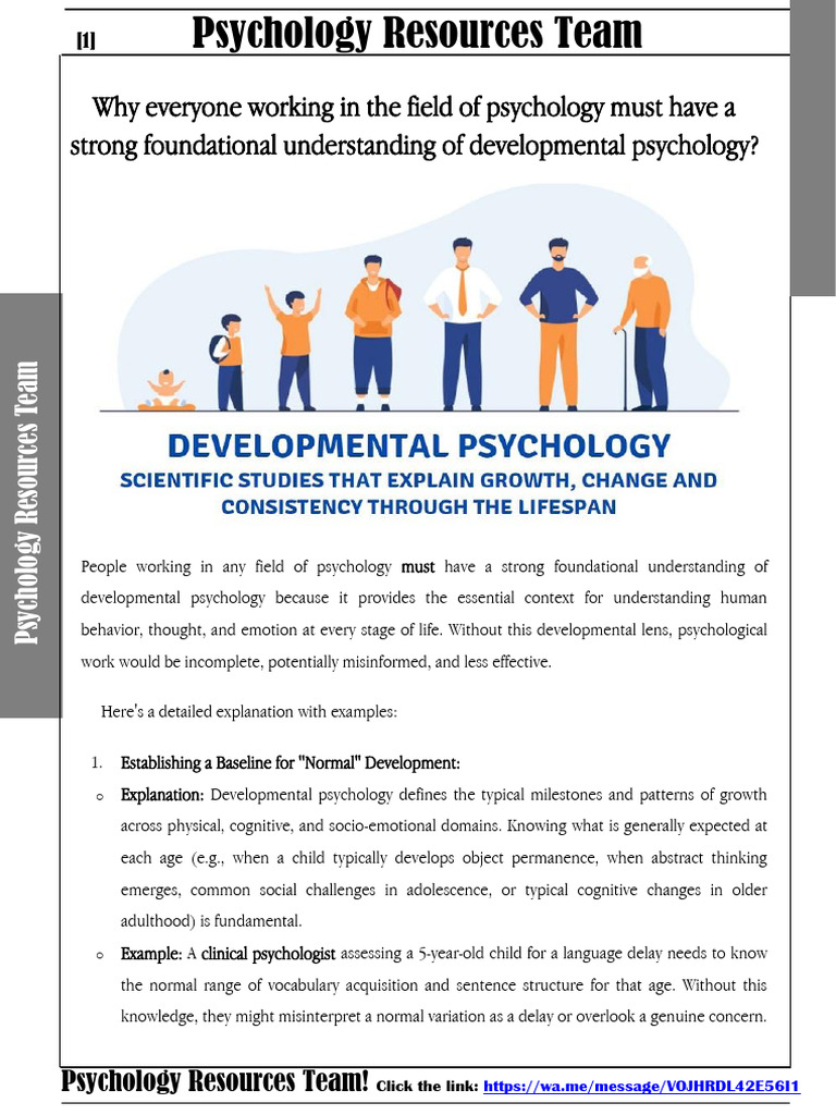 Developmental Psychology - You Must Know This | PDF | Psychology ...
