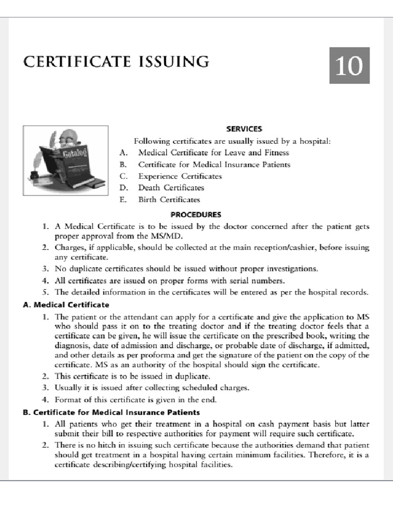 Certificate Issuing SOP | PDF