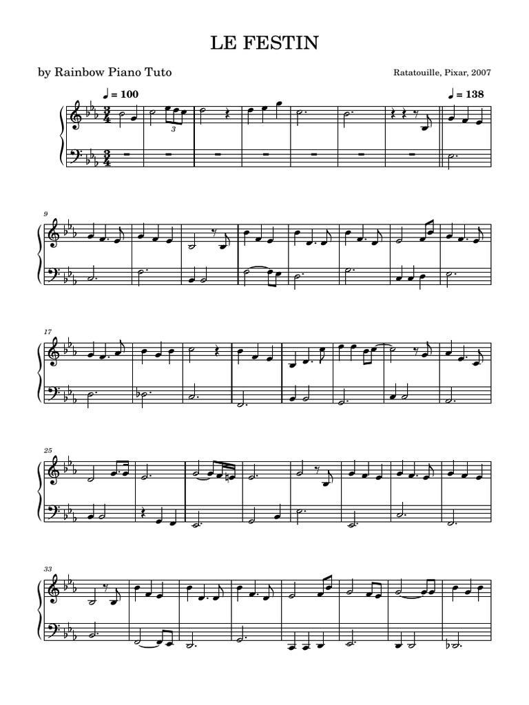Le Festin - Ratatouille - Pixar - 2007 | PDF