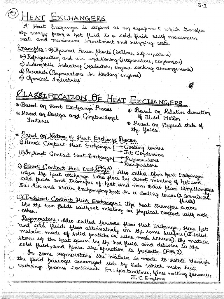 Unit-4 - Heat Exchangers - Radiation - Notes | PDF