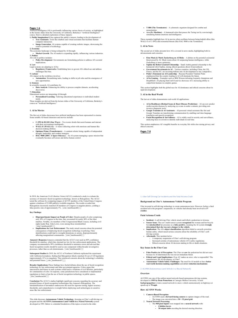 RAI Hand Notes - 2 A Slide | PDF | Artificial Intelligence ...