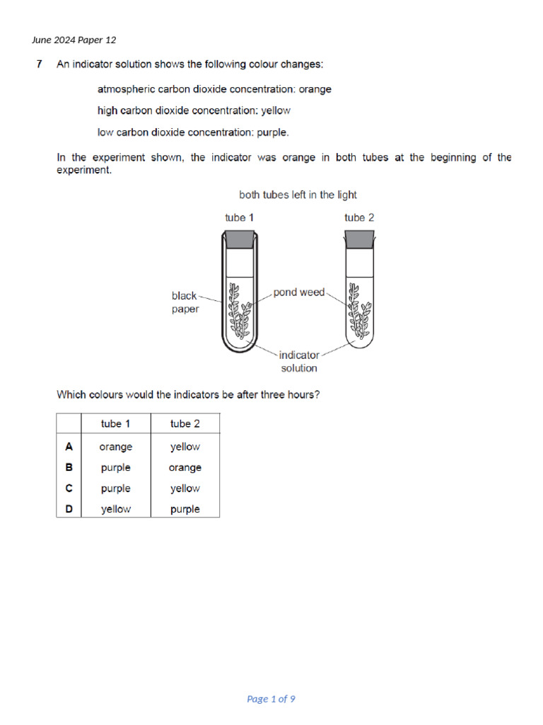 Y9 Biology Revision | PDF