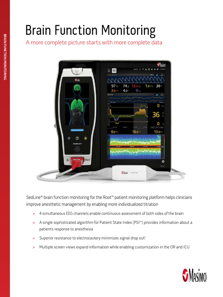 SedLine Brain Function Monitoring | PDF | Electroencephalography