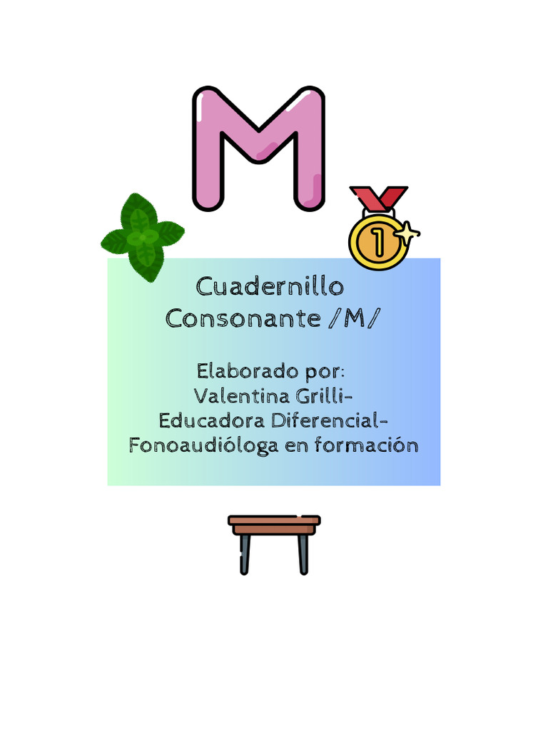 Actividades con la consonante M | PDF | Fonética | Lingüística