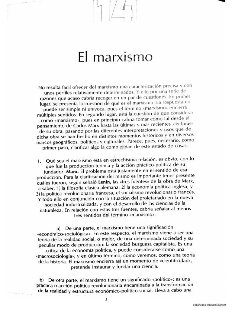 14, El Marxismo | PDF