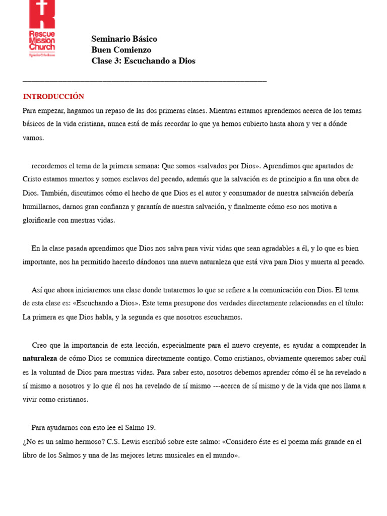 Clase 3 Manuscrito | PDF | Cristo (título) | Dios