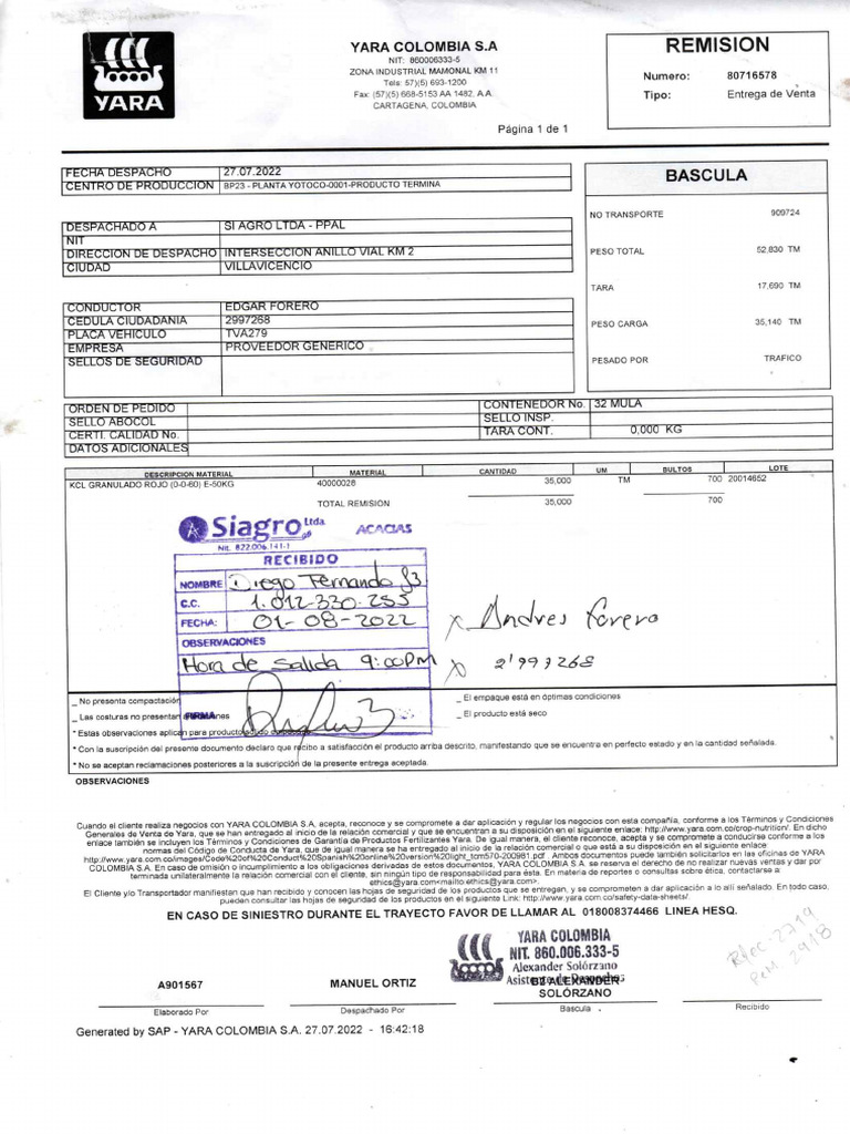 Cumplido Si Agro | PDF