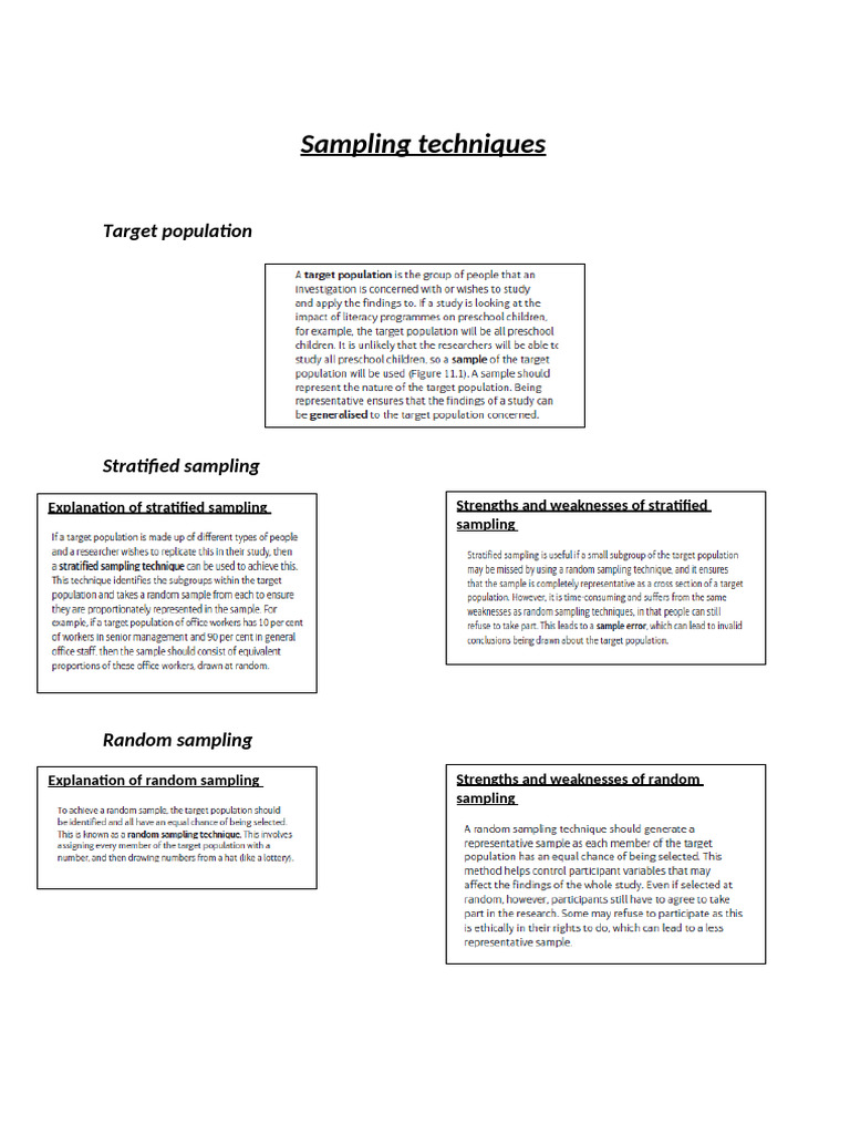 Sampling Techniques | PDF