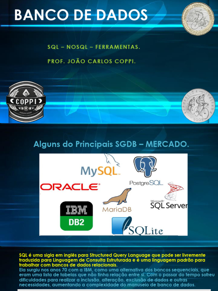 Introdução ao SQL e NoSQL para SGBDs | PDF | SQL | Bancos de dados