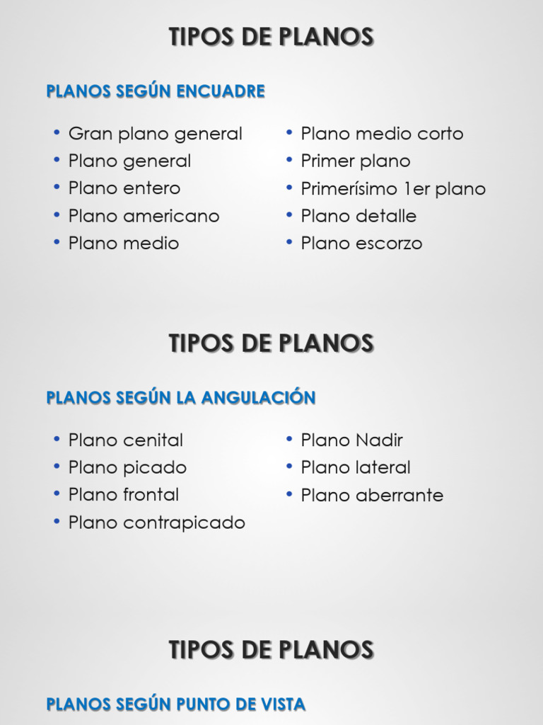 Tipos de Planos en Fotografía y Cine | PDF