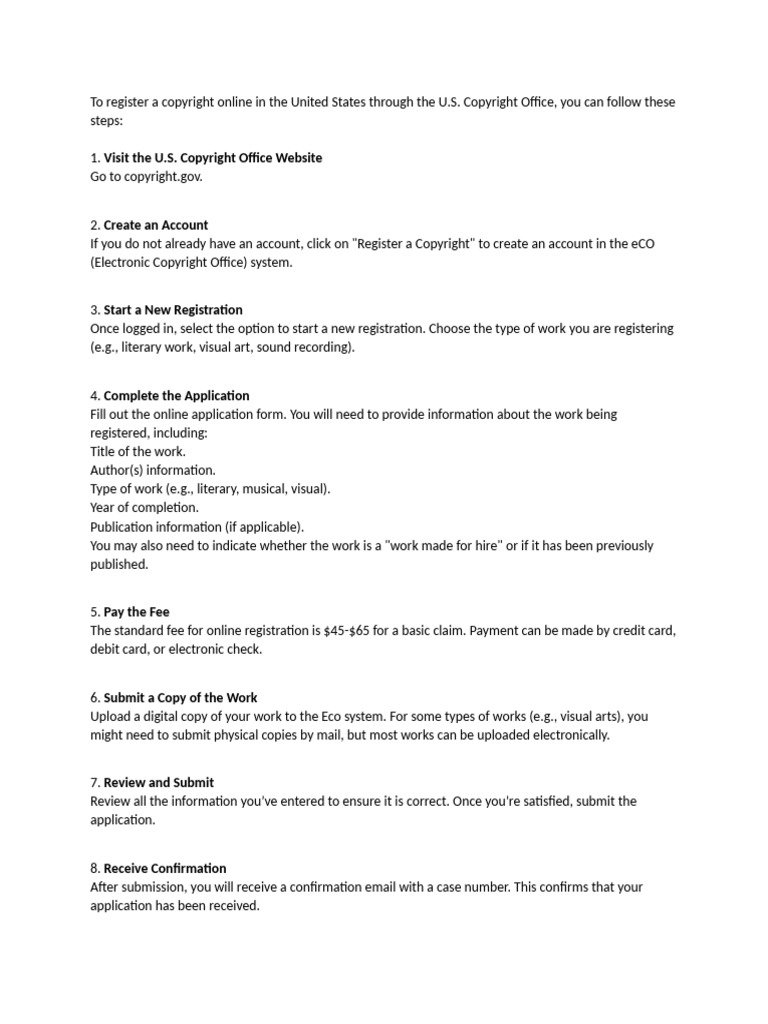 Copyrights Registration Form | PDF