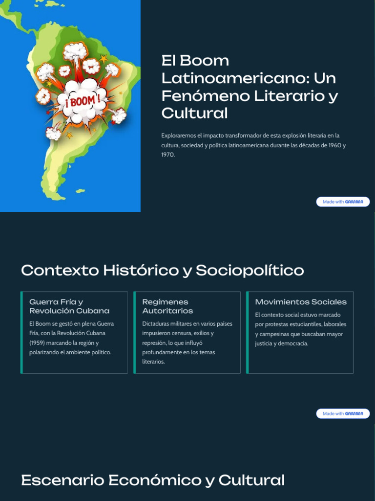 Qué es el Boom Latinoamericano | PDF