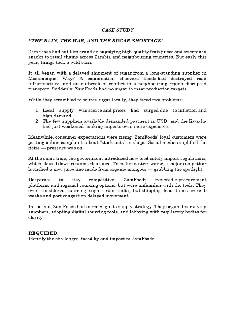 Case Study Chapter 2 | PDF