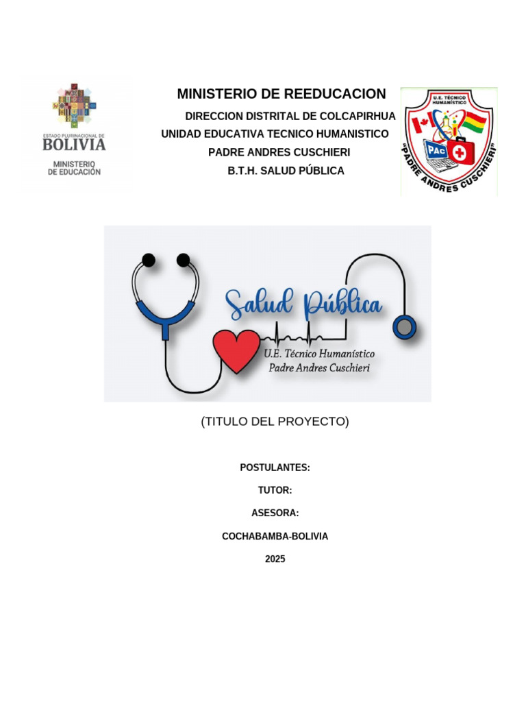 Caratula Proyecto 2025 | PDF