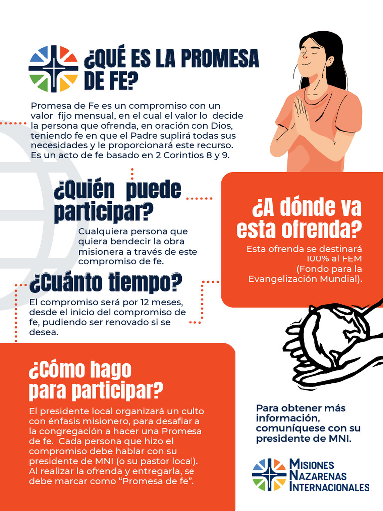 Compromiso Mensual de Promesa de Fe | PDF