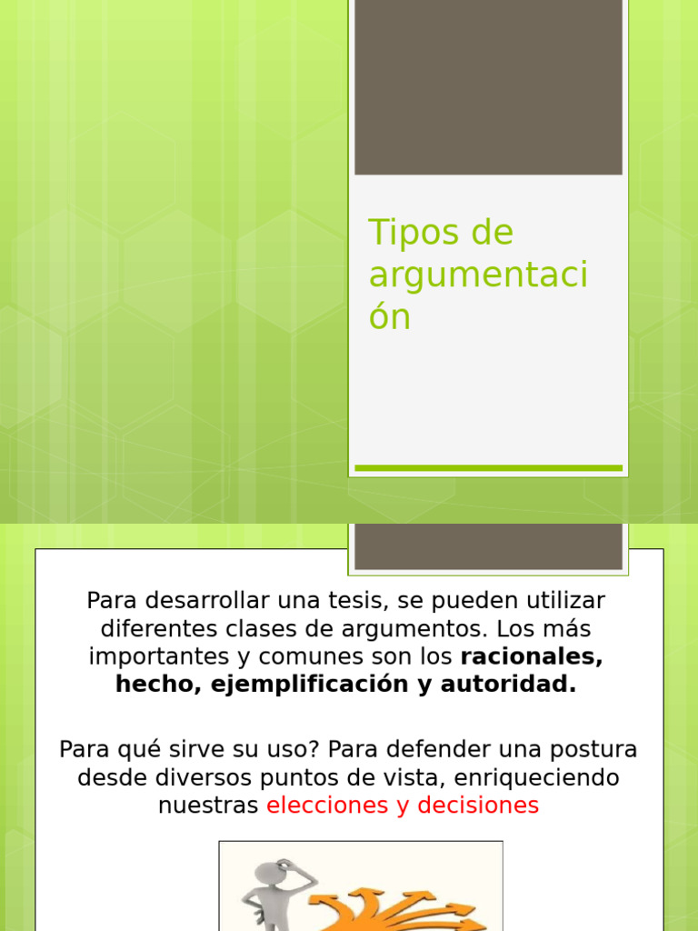 Tipos de argumentación | PDF