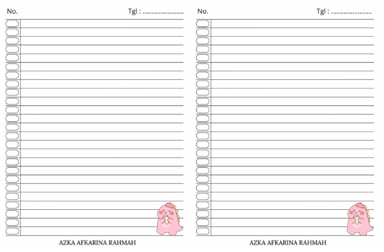 Format Buku Tulis Pdf