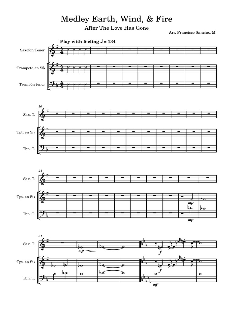 Medley Ewf - Partitura General | PDF