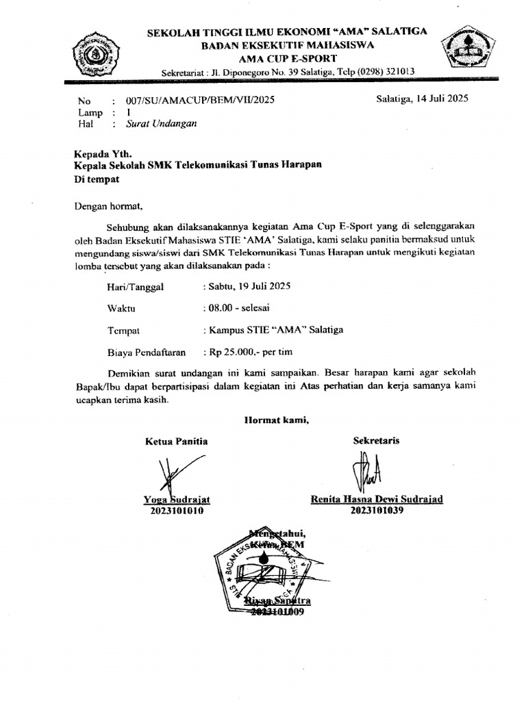 Turnamen ML STIE AMA | PDF