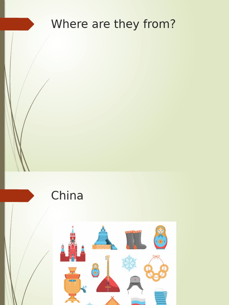 Where Are They From | PDF