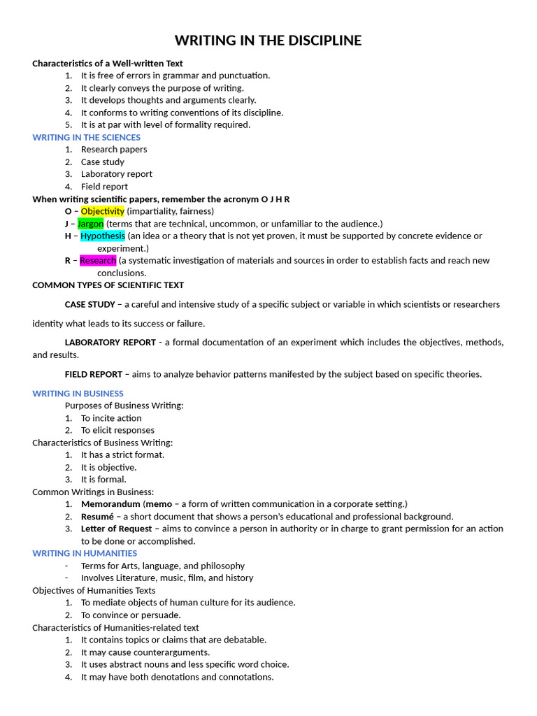 Writing in The Discipline | PDF | Essays | Citation