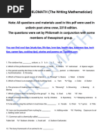 NMS Zaira Past Questions and Answers PDF | PDF