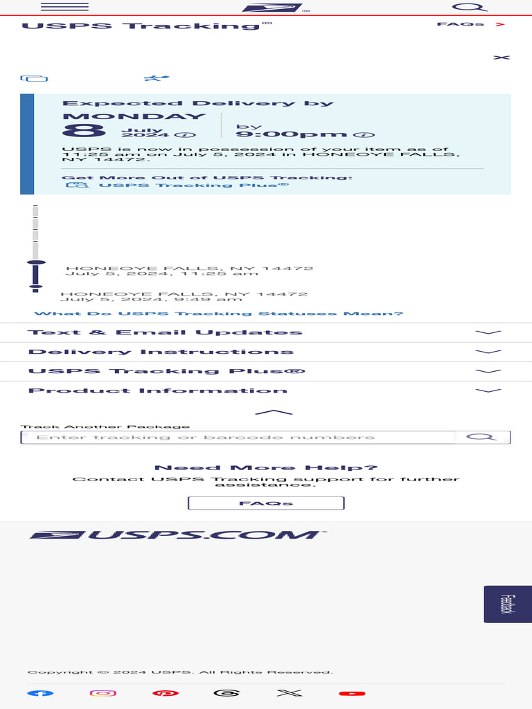 USPS.com® - USPS Tracking® Results | PDF | United States Postal Service ...