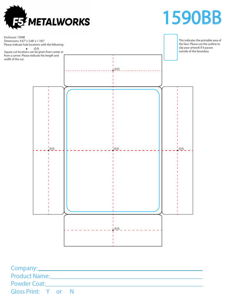 1590BB Drilling Template Guide | PDF
