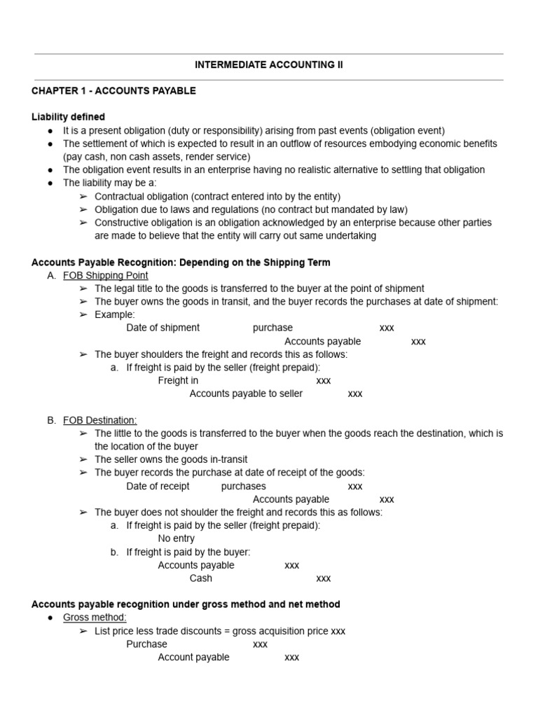Accounts Payable and Notes Payable Guide | PDF | Interest | Present Value