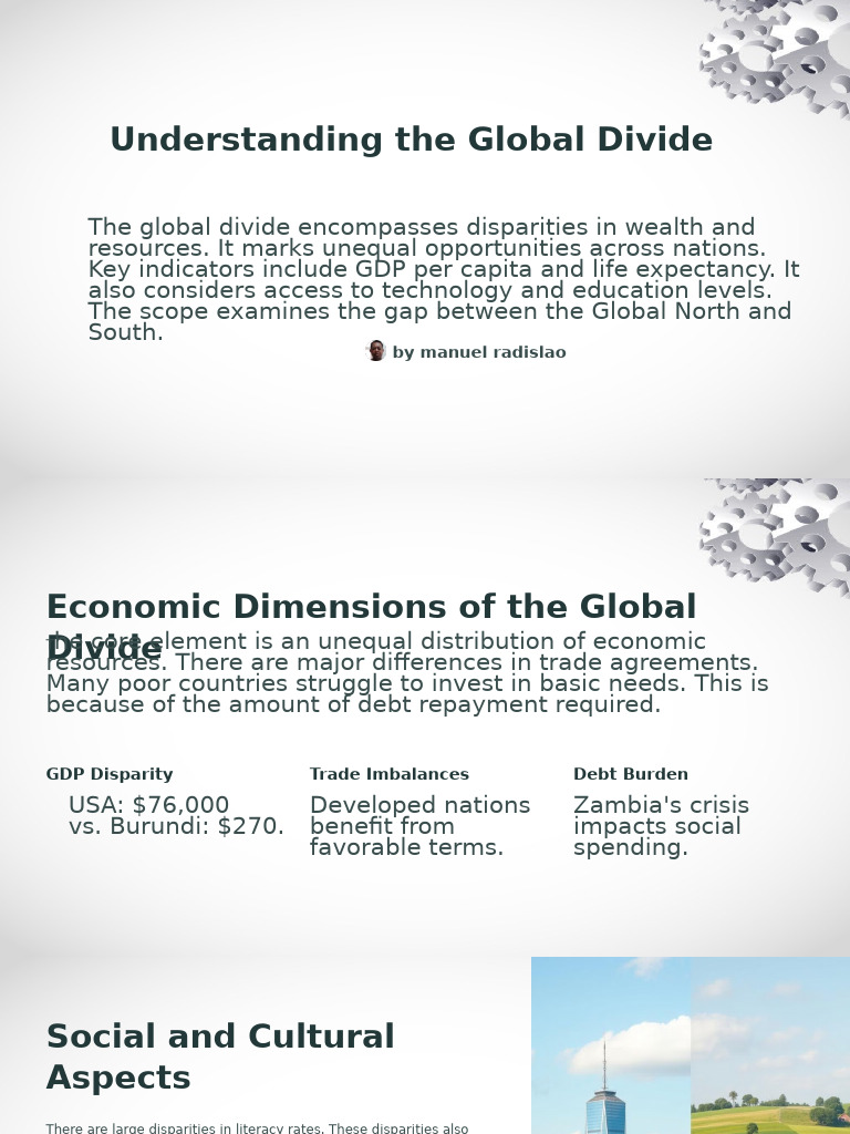 Bridging the Global North-South Divide | PDF | Developing Country | Poverty