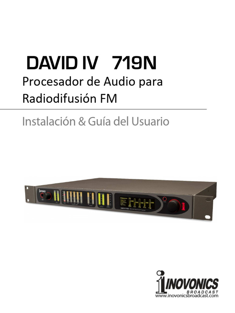 Guía del Usuario: Procesador DAVID IV 719N | PDF | sistema de nombres ...