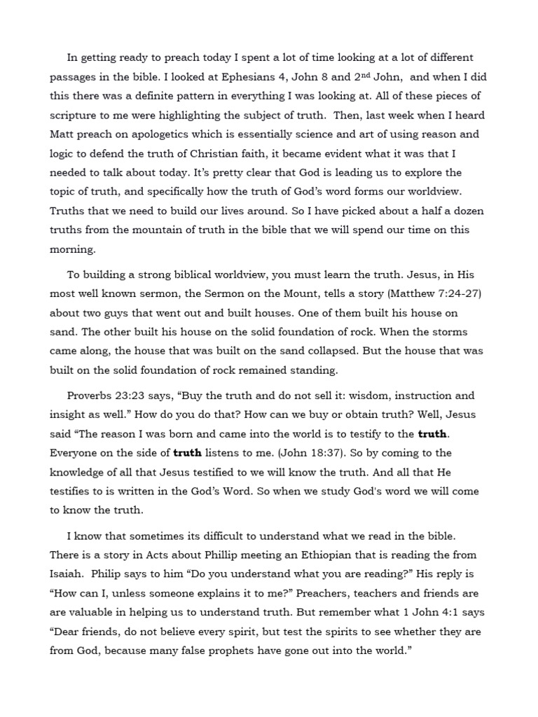 Exploring Biblical Truths for Life | PDF | Jesus | Bible