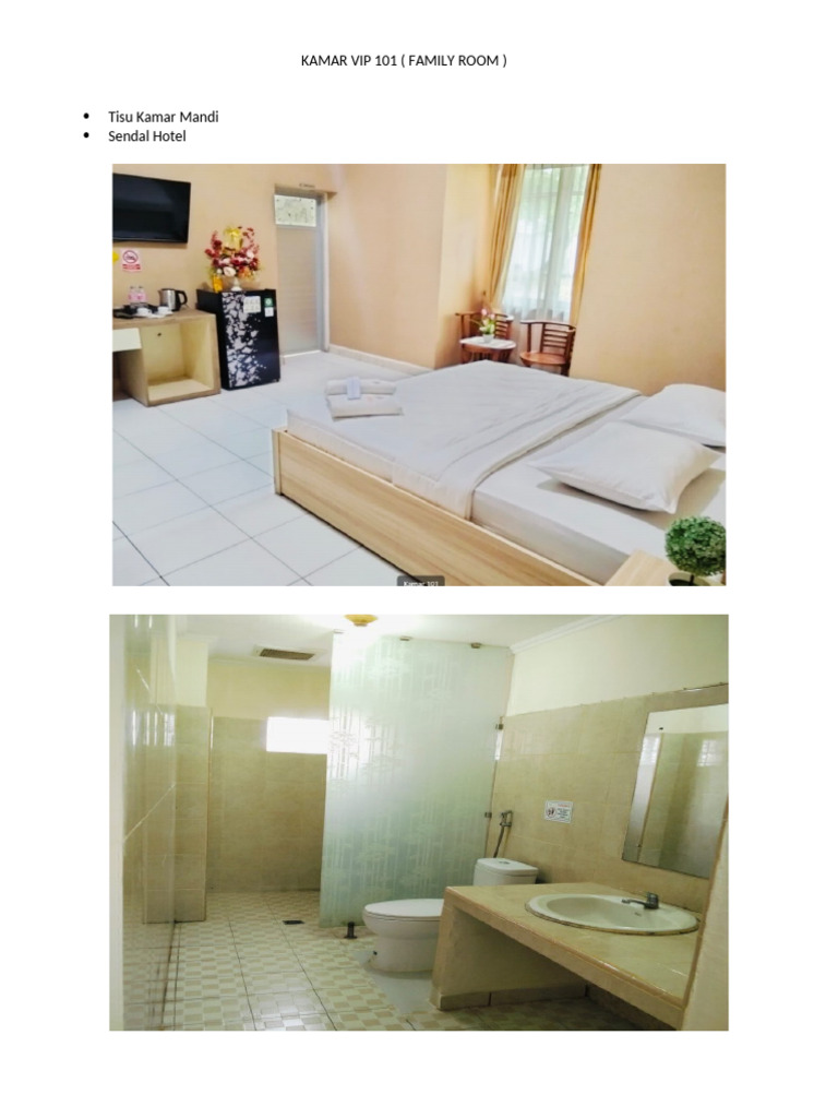 Kamar Hotel VIP Room Overview | PDF