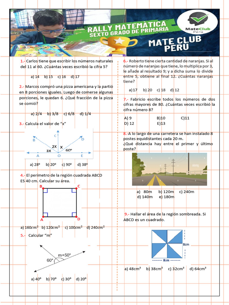 Ejercicios de Matemáticas para Clubes | PDF