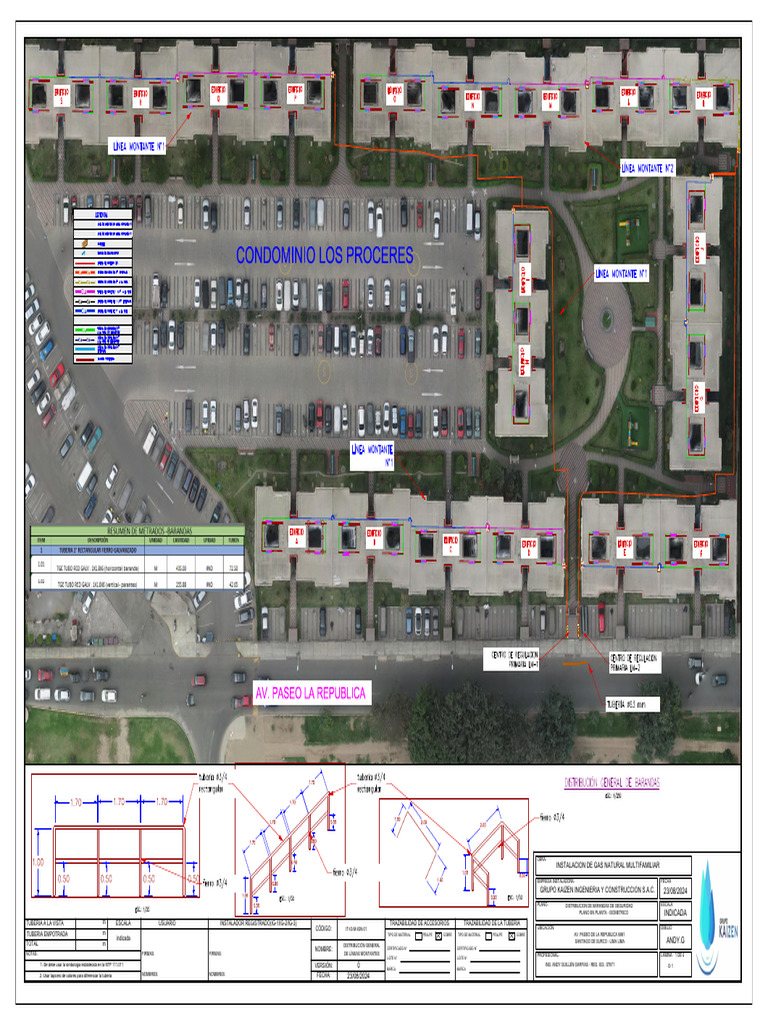 Plano Distribucion de Barandas Final - V5 | PDF