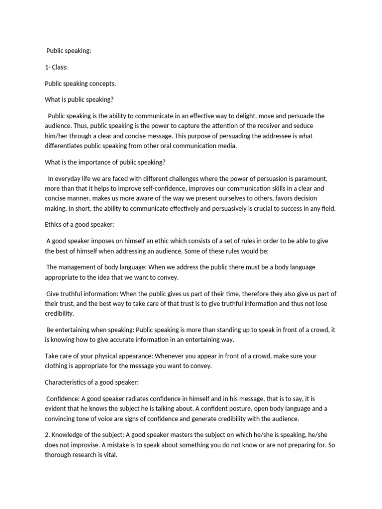 Public speaking-WPS Office | PDF | Public Speaking | Body Language