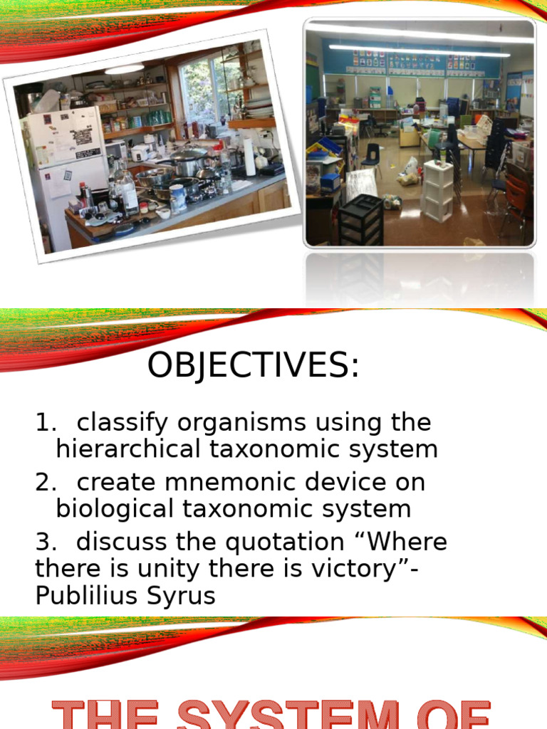 Taxonomy and Classification Systems | PDF | Taxonomy (Biology ...